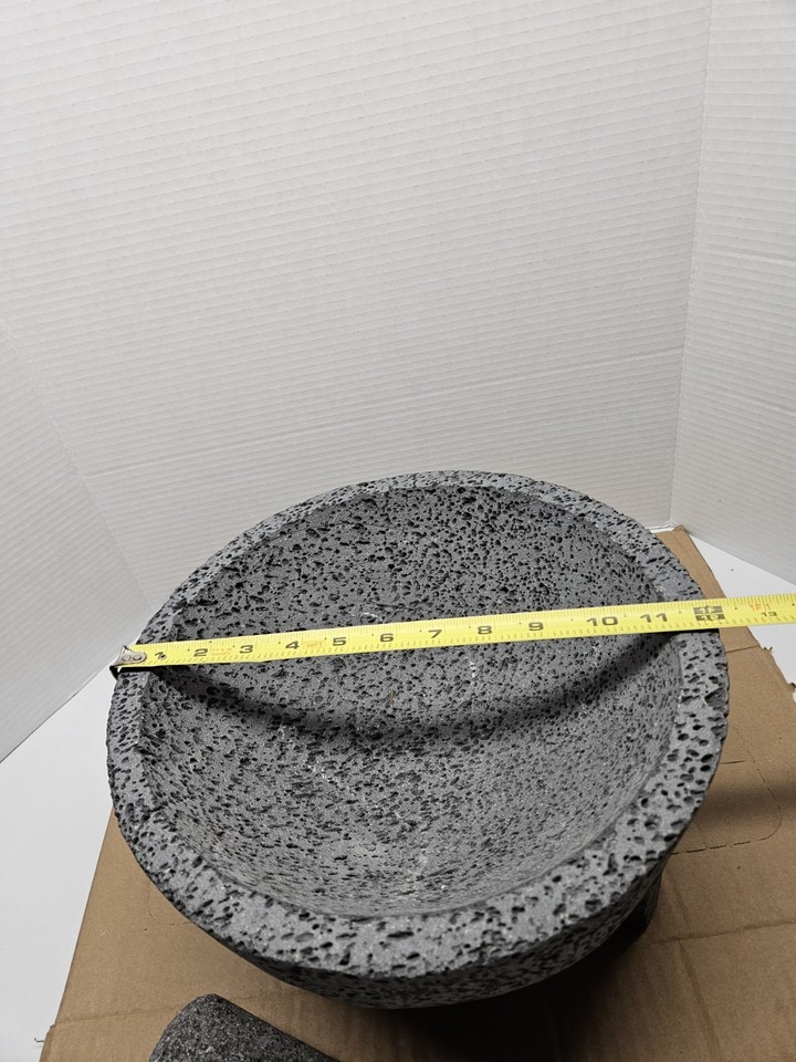 Authentic Mexican Large 12" Molcajete Mortar And Pestle Made From ...