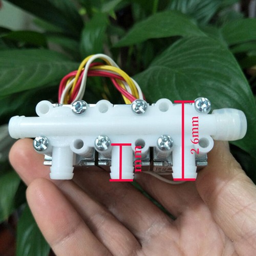 DC 12V 3-Way Micro Electric Solenoid Valve N/C Normally Closed Air Flow ...