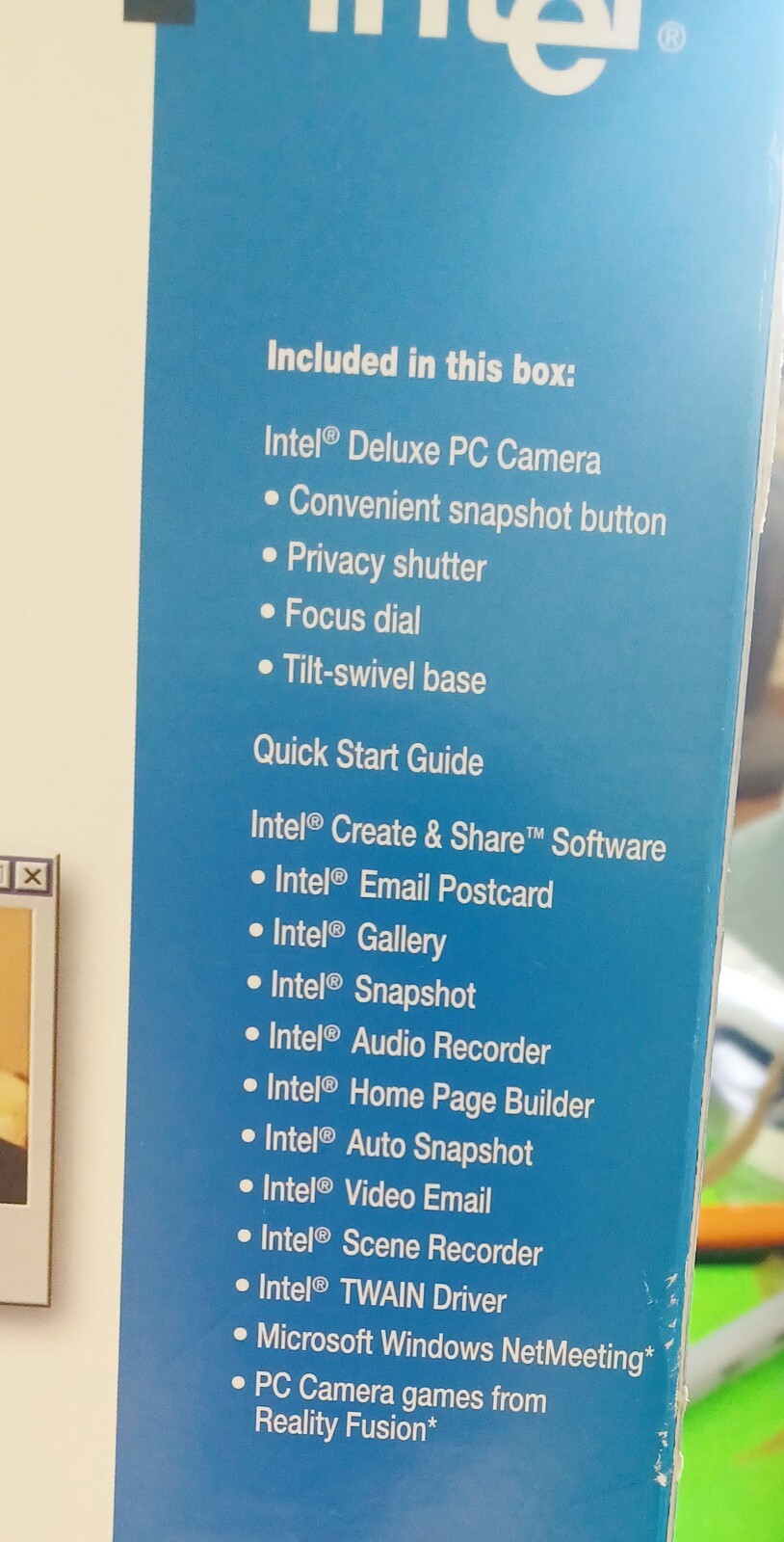 INTEL DELUXE PC CAMERA WEB CAM CAMERA USB/CD-ROM/ SOFTWARE/VINTAGE | eBay