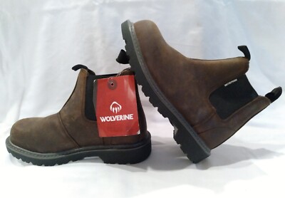 Men's WOLVERINE BOOTS Floorhand Steel Toe Romeo 4221047 Size 5.5 ...