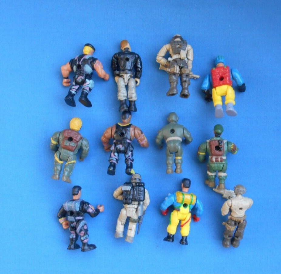Vintage Tiny He Men Action Figures 2" Jointed Camouflage Dollhouse Toys ...