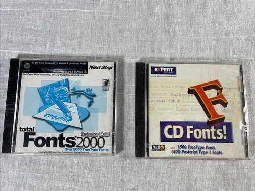 Total Fonts 2000 And CD Fonts Website Creation Tools For PC Factory ...