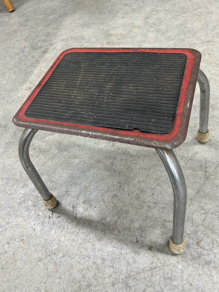 Vintage Step Metal Vintage Cosco Kitchen Step Stool/Chair Mid