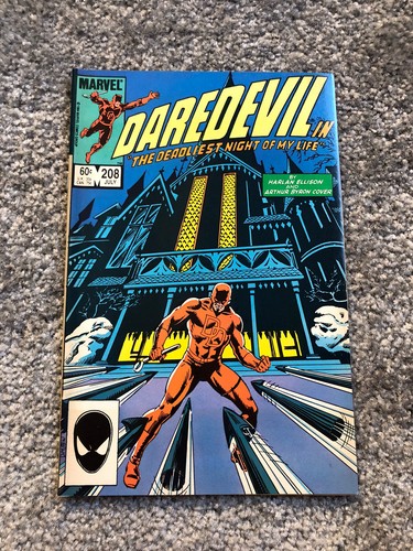Daredevil #208 Marvel 1984 Harlan Ellison Comic Book ”The Deadliest ...