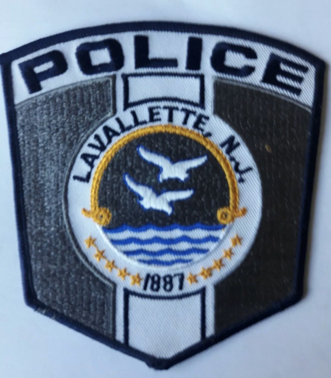 Lavallette NJ Vintage LOT :4 1960s post cards, POLICE patch , LAVA ...