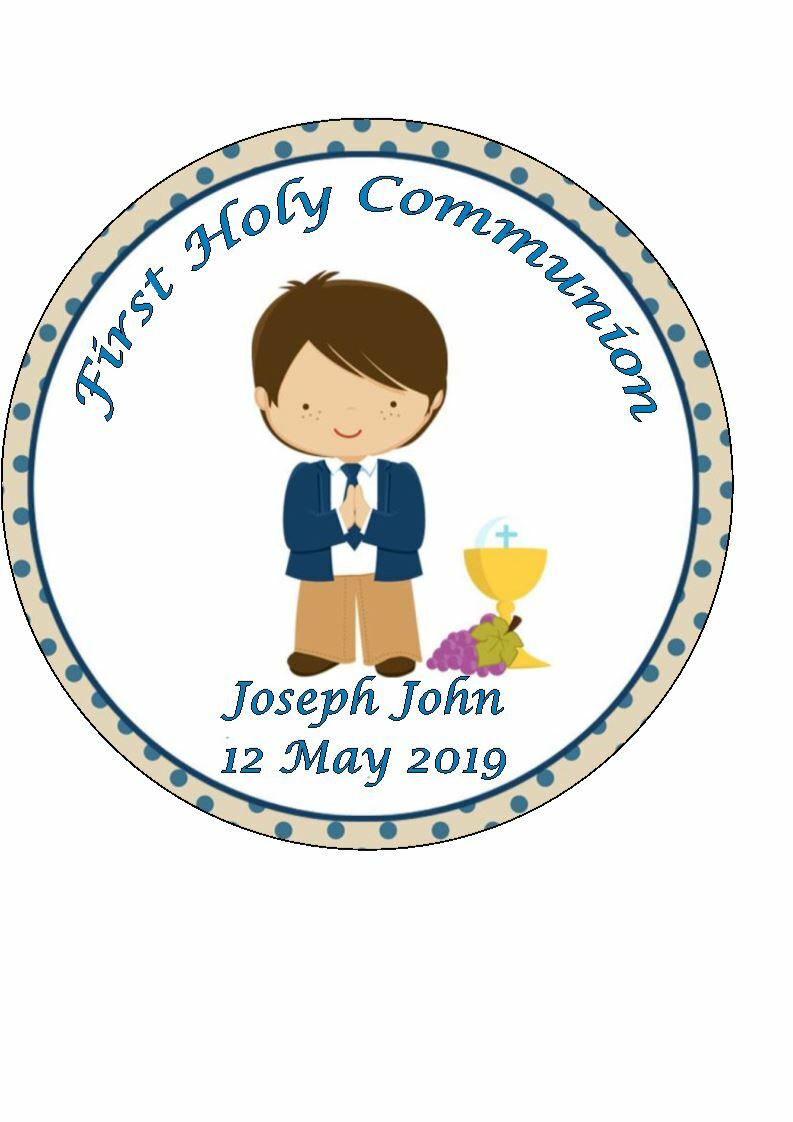 First Communion Cake Toppers Boys