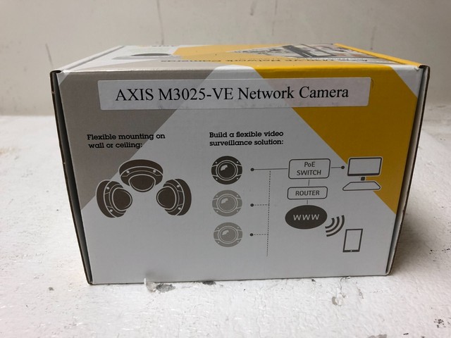 Axis M3025-VE Indoor/Outdoor Netowork Security Camera System - White ...