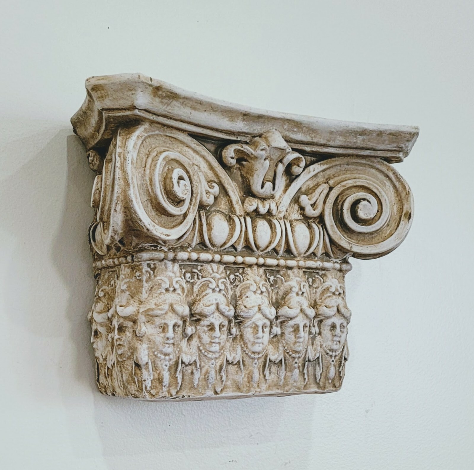 Large Vintage 12" Ionic Greek Muse Shelf Bracket Sconce Antique ...