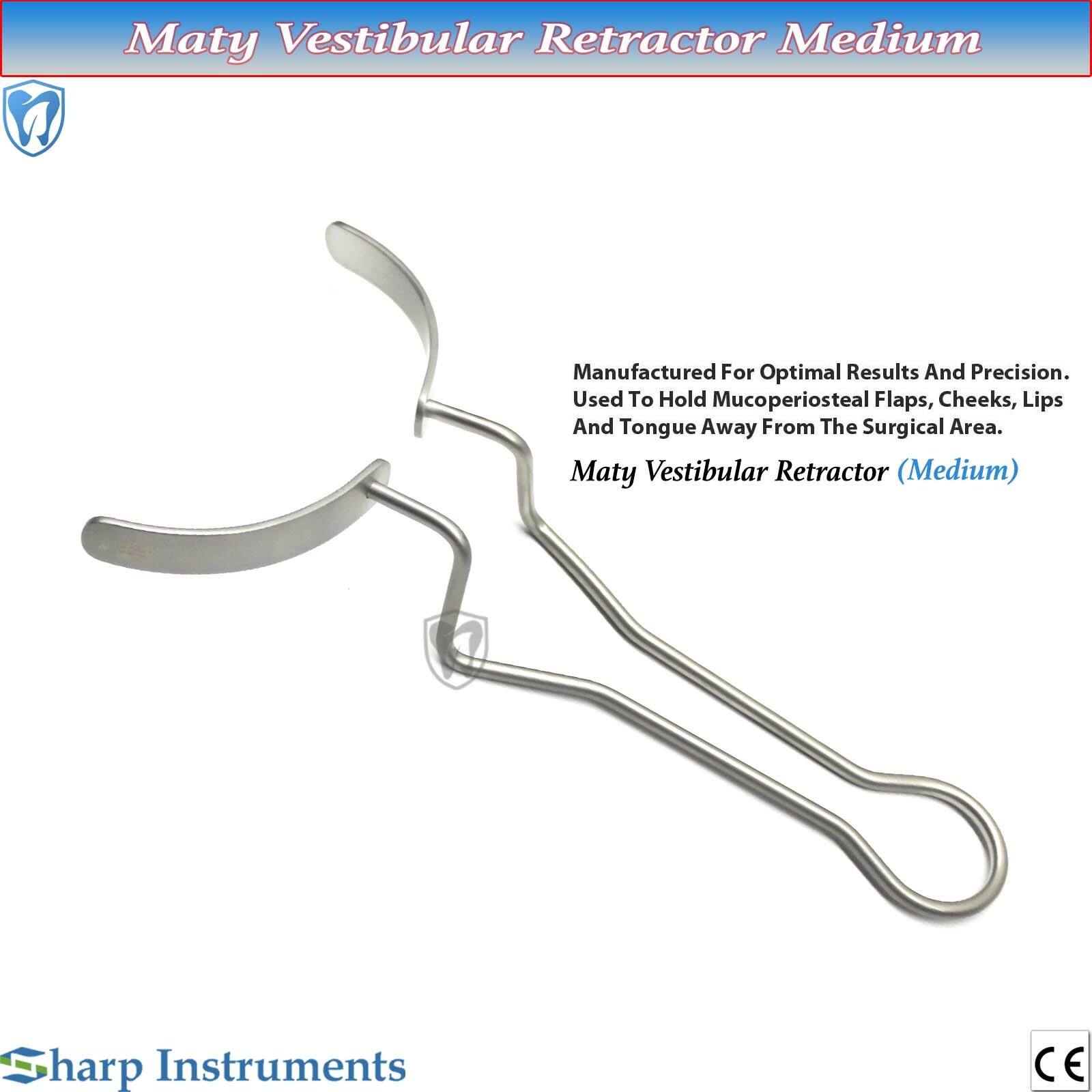 Maty Vestibular Retractor Vestibulum Lip & Cheek Surgical Labial ...