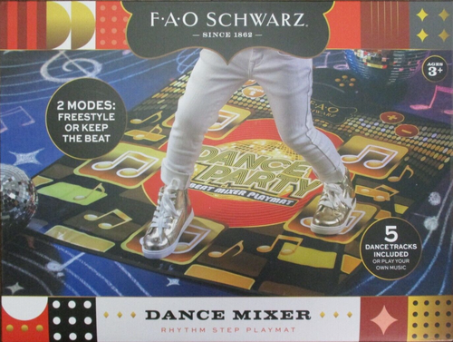 FAO SCHWARZ DANCE MIXER RHYTHM STEP PLAYMAT DANCE FREESTYLE GROVE GAME ...