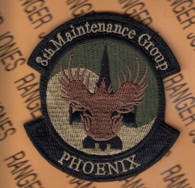USAF Air Force 8th Maintenance Group 3.25" OCP w/ HOOK patch c/e | eBay