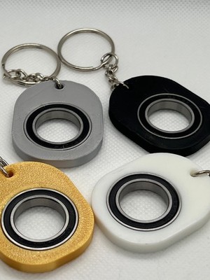 3D Printed KeyRambit Keychain – Fidget Spinner EDC Toy Trick Accessory ...