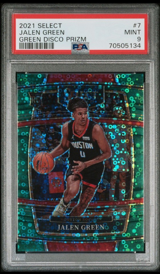 2021 Select Jalen Green Rookie Green Disco (5/5) PSA 9 | eBay