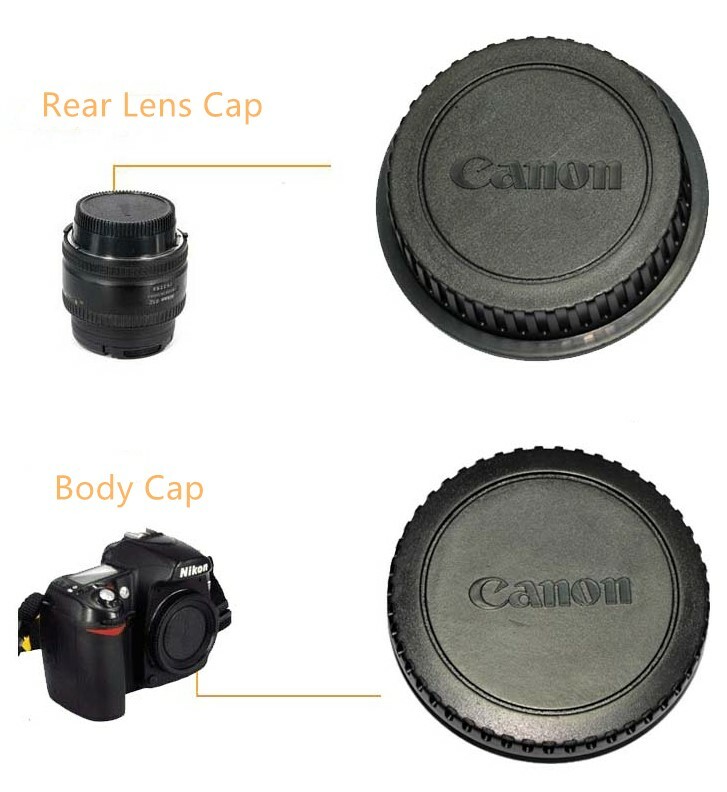 Rear Lens Cap Body Cover Set for Canon D 850D 550D 7D 600D EOS ELAN EF ...