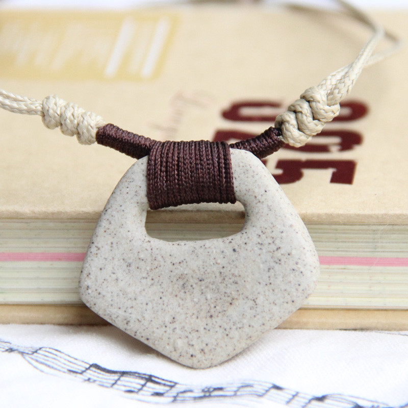 Necklace Pendant Clay Fish Ceramic Fashion Ethnic Jewelry Handmade ...