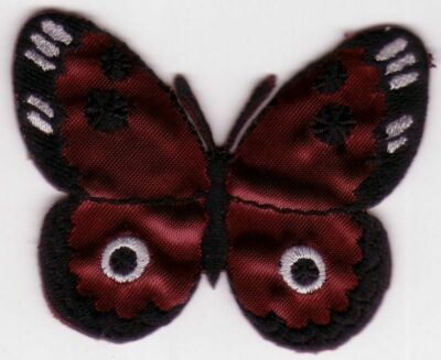 2.5" Plum Maroon Butterfly Embroidery Patch | eBay