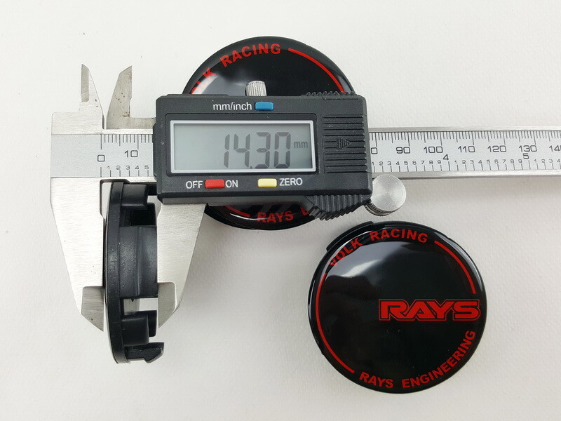 Center Caps Hub Wheel SW60 Front 59mm. Back Logo Red 57mm. Car Racing ...