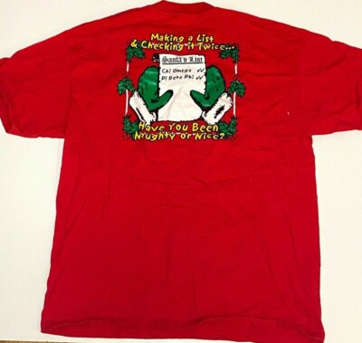ΠΒΦ, ΧΩ Christmas Party Vintage Fraternity Shirt - Size XL | eBay