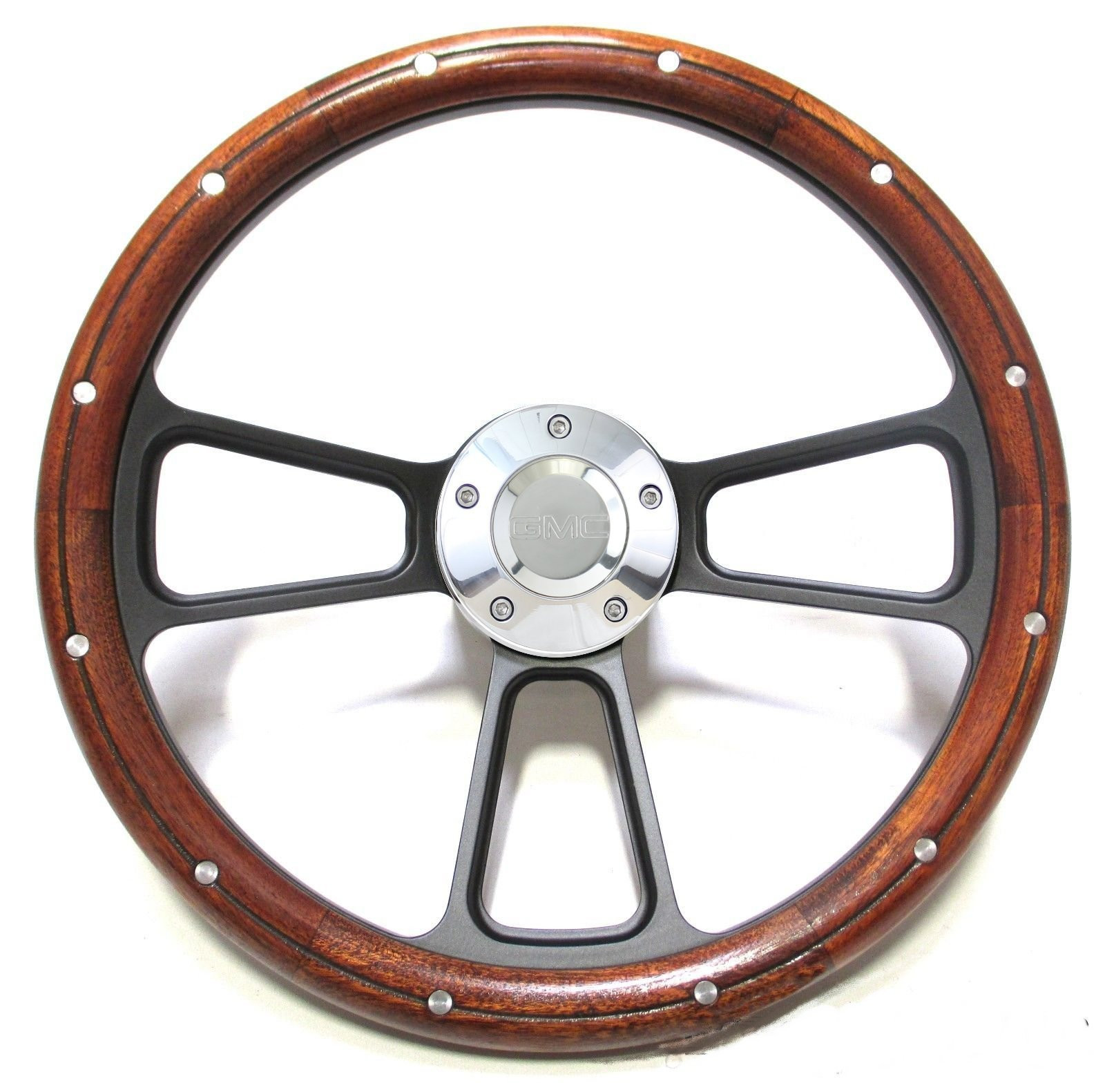 1974-1994 GMC Pick Up Truck New Custom Mahogany Full Steering Wheel ...