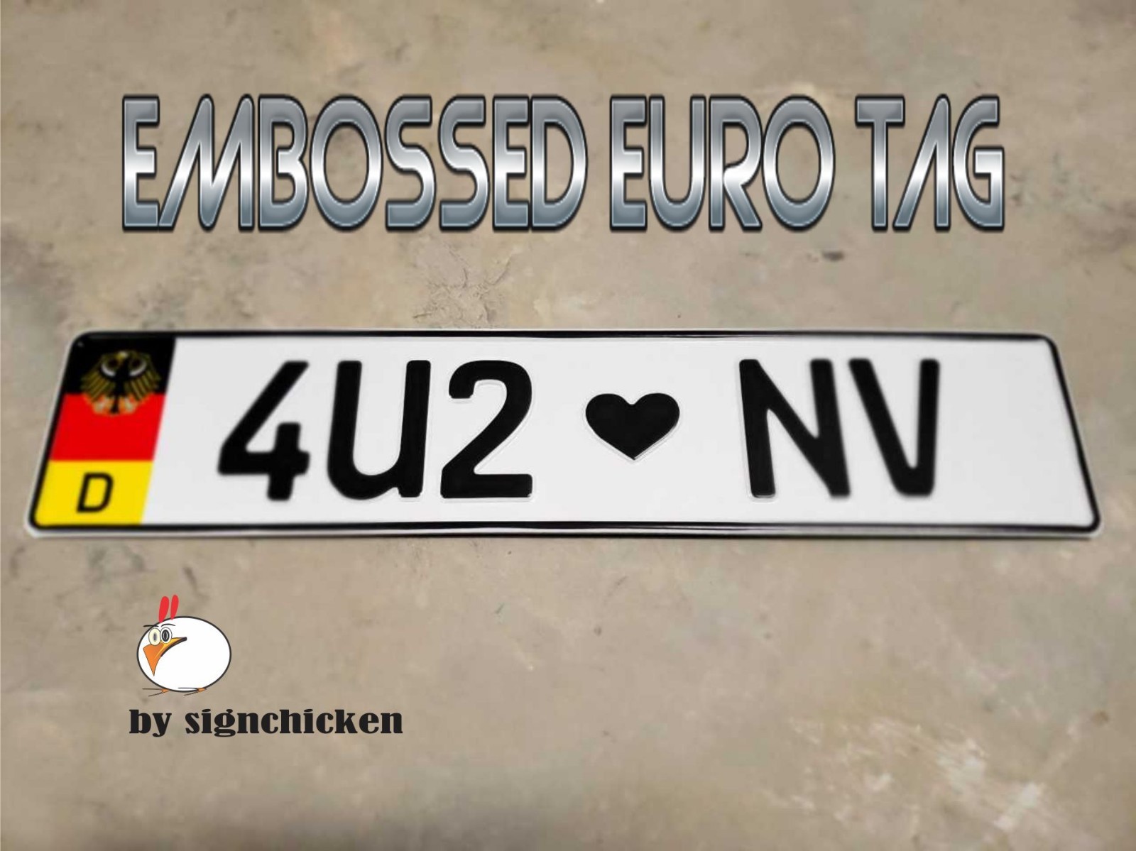 EURO STYLE TAG BMW European license plate, CUSTOM, GERMAN - 4U2NV | eBay