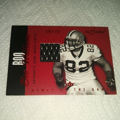Eddie "Boo" Williams 2004 Fleer Names of the Game Jersey Saints ...