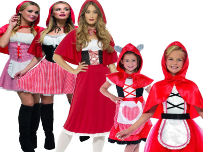 Girls Ladies Little Red Riding Hood Halloween Costume Fancy Dress World ...