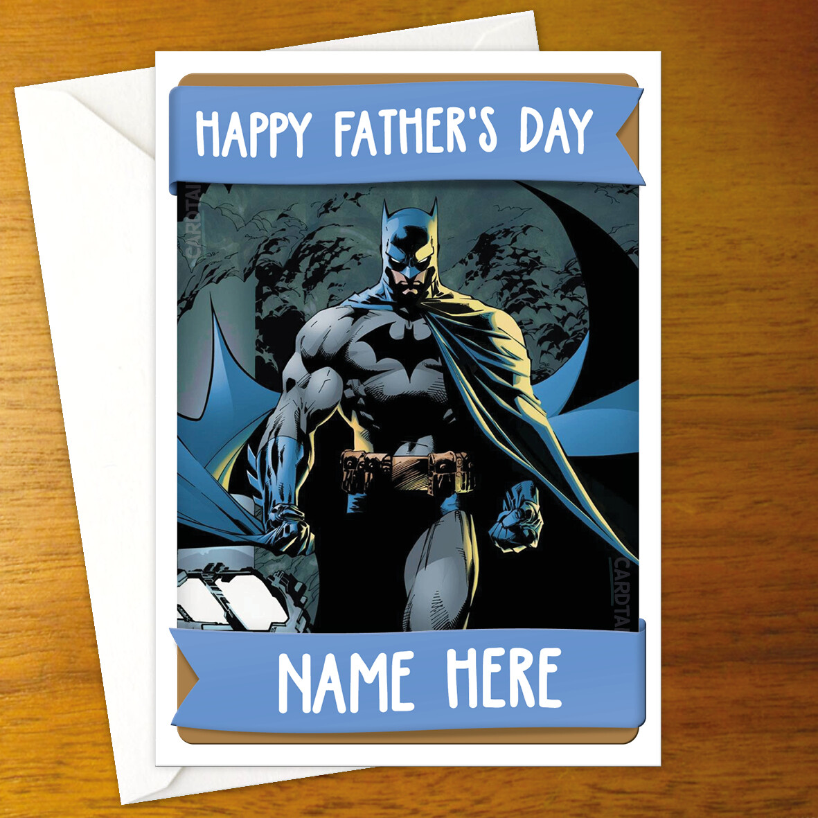 Batman Happy Fathers Day Cute Father's Day Card Strong And Rad