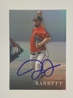 Jake Barrett Signed Bowman #BPP81 2014 Card Arizona Diamondbacks Auto ...