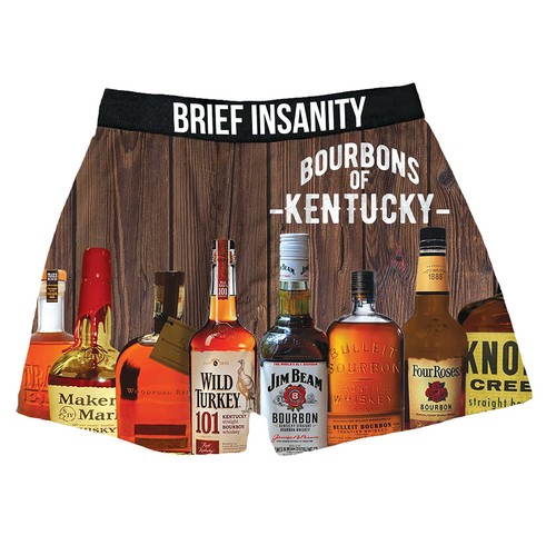 Brief Insanity Bourbons of Kentucky Novelty Boxers | eBay
