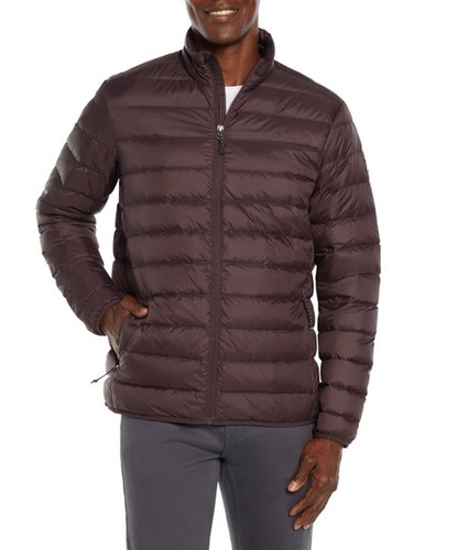 Eddie Bauer Men's Down Packable Jacket Microlight Size Large Fudge 650 ...