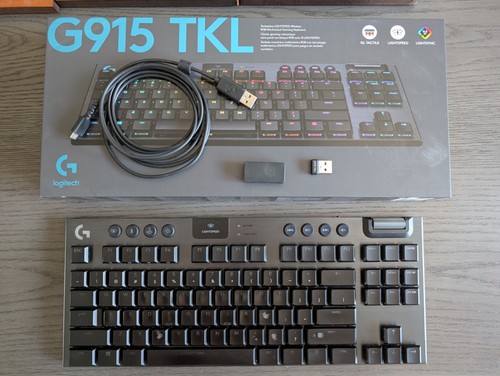 Logitech - G915 LIGHTSPEED TKL Wireless Mechanical Gaming Keyboard ...