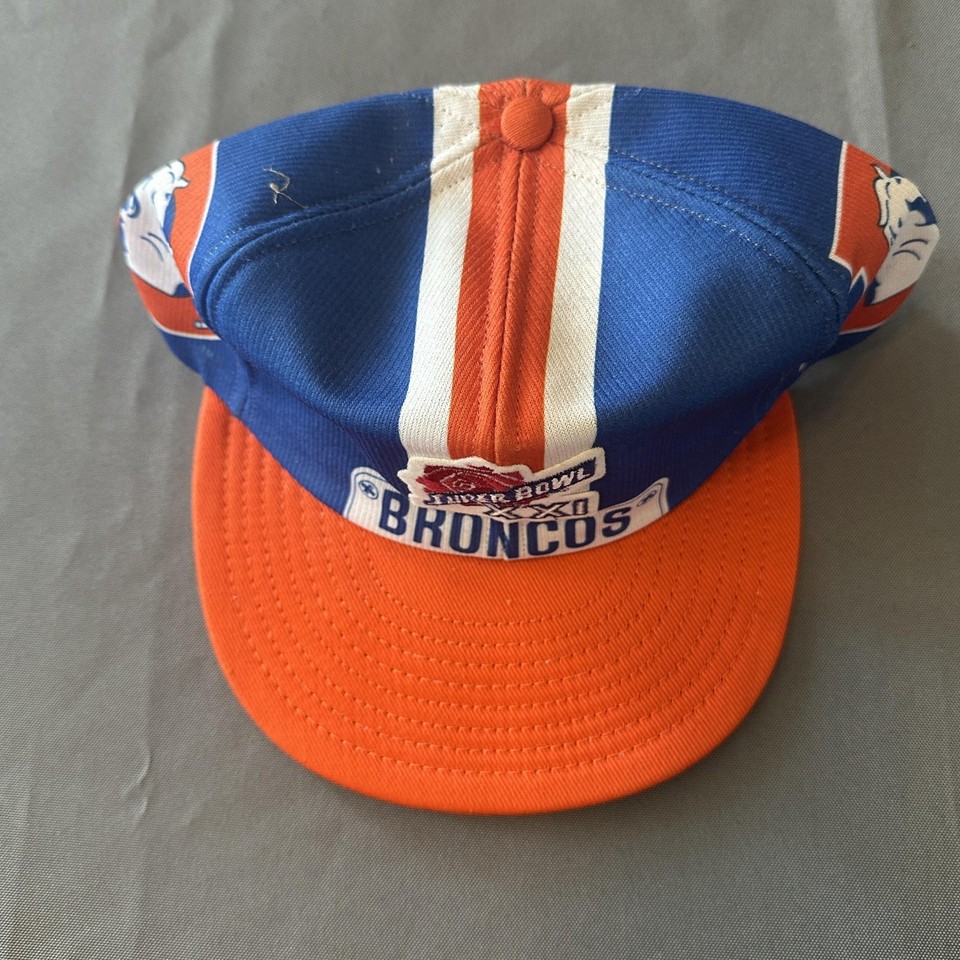 Vintage Denver Broncos Hat Cap Snap Back Mens NFL Football Super Bowl ...