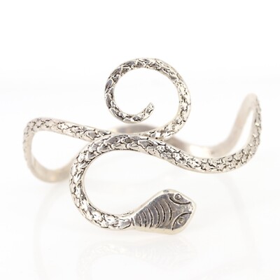 Snake Fully Adjustable Wrap Bracelet Snake Arm Cuff, Swirl Design ...