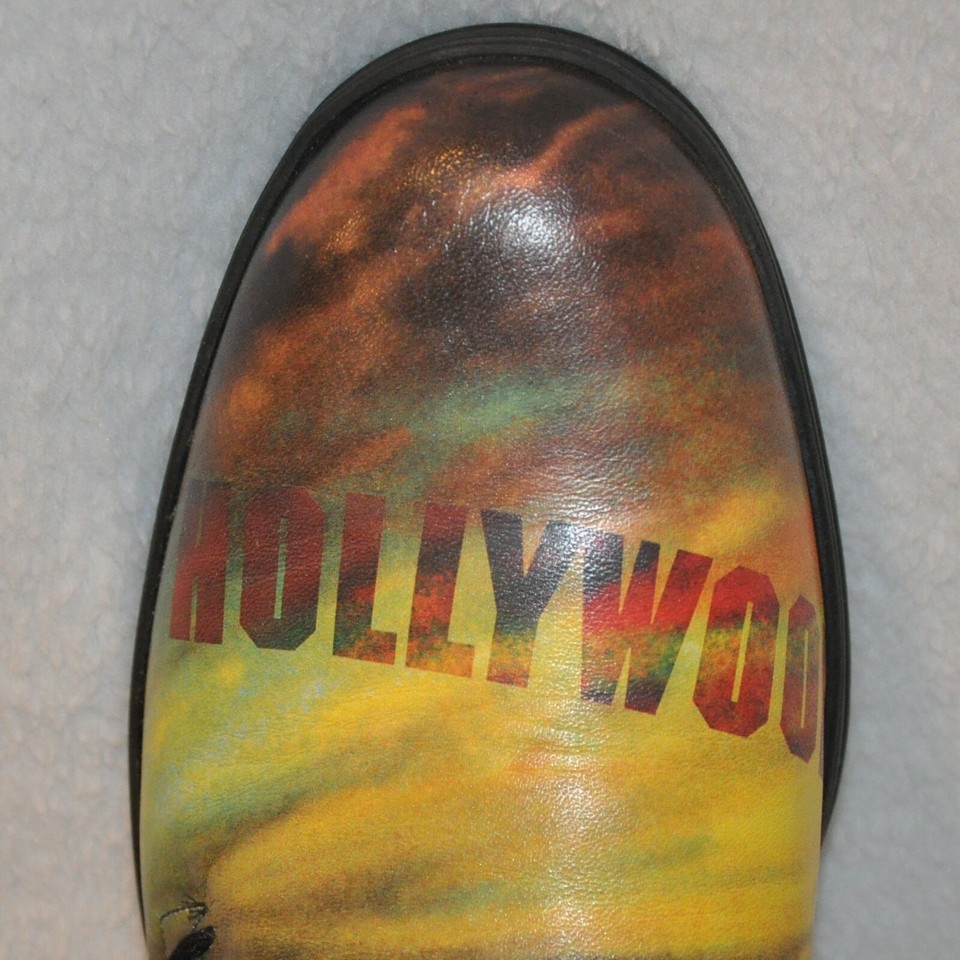 ICON Hollywood Sunset Leather Shoes Wearable Art Oxfords Loafers M 9.5 ...