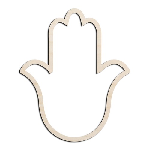 Hamsa #6 Text Laser Cut Out Unfinished Wood Shape Craft Supply | eBay