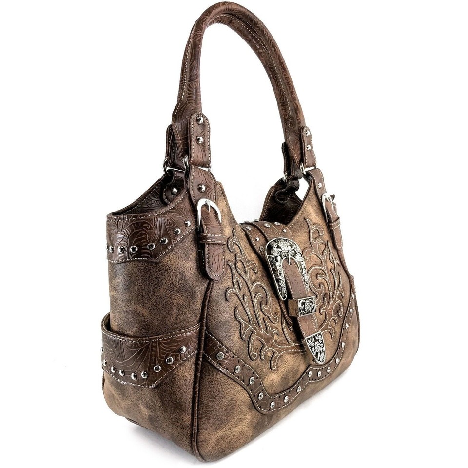 Western Rhinestone Purse Handbag/Matching Wallet | eBay