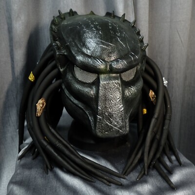 Wolf Predator Full Latex Mask Wearable Alien Monster Halloween Cosplay ...