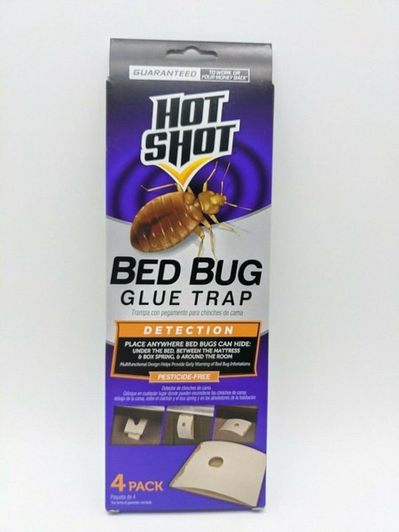 Hot Shot Bed Bug Killer Glue Trap, 4 Pack for sale online | eBay