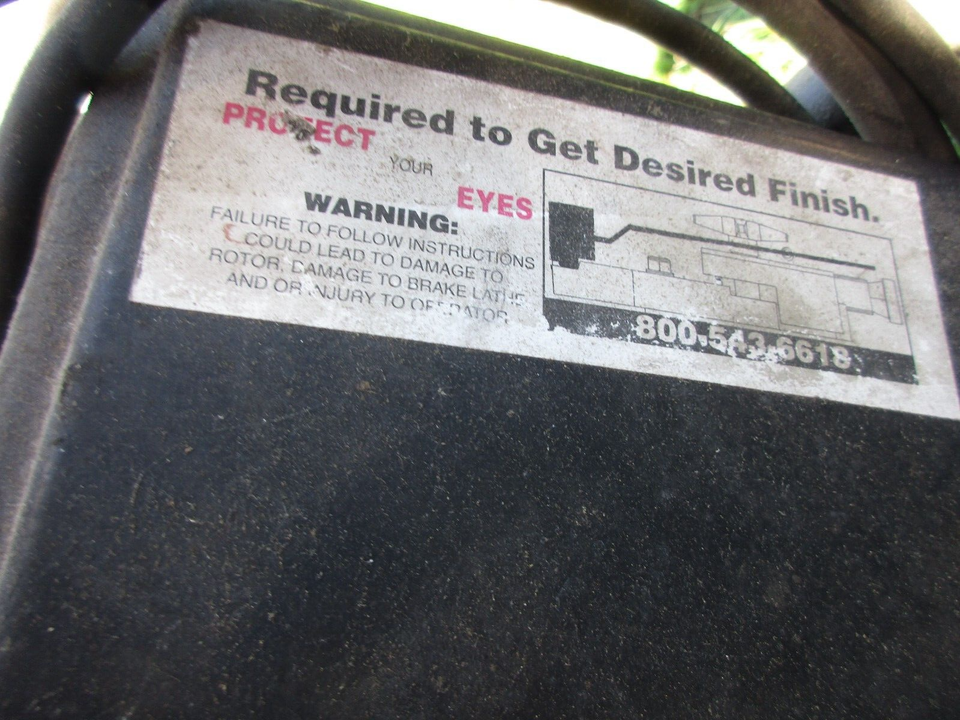 VBG Pro-Cut On-Care Brake Disc Lathe Model 50-610 SERIAL 12895 | eBay UK