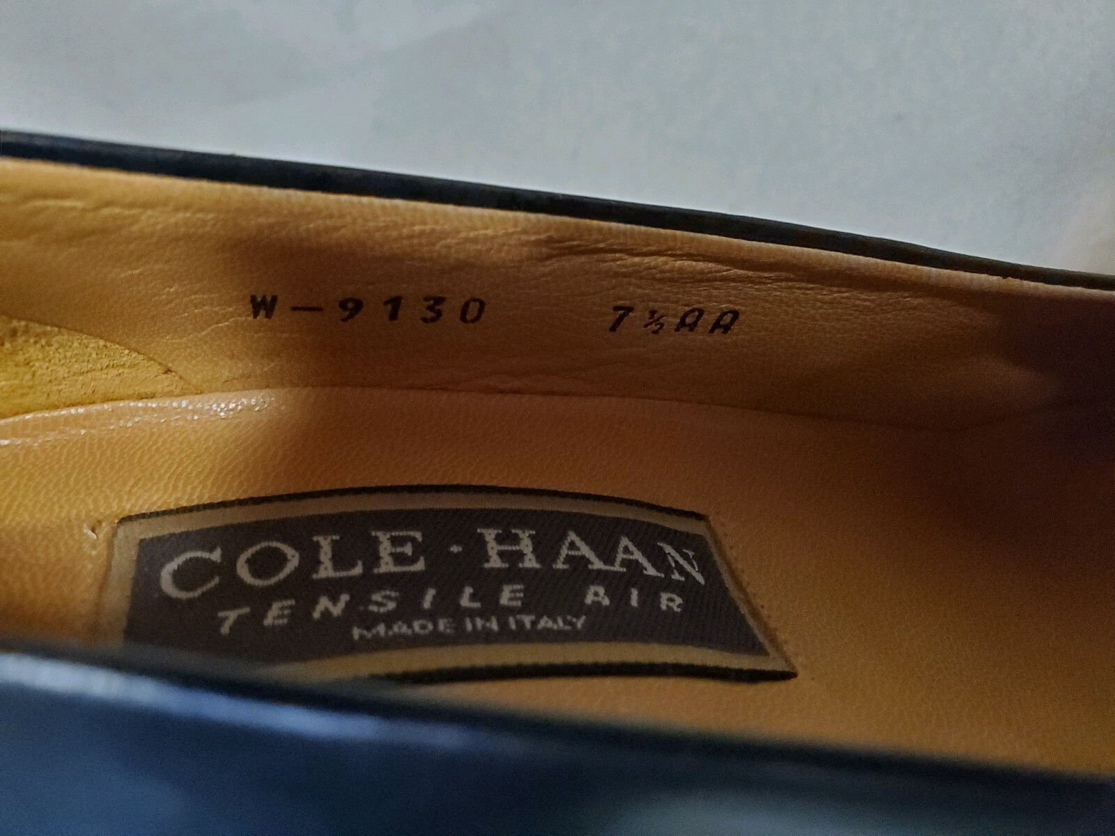 Women's Leather Cole Haan Blue Vesta Pump Tensile Air Sole Sz.7 1/2 AA ...