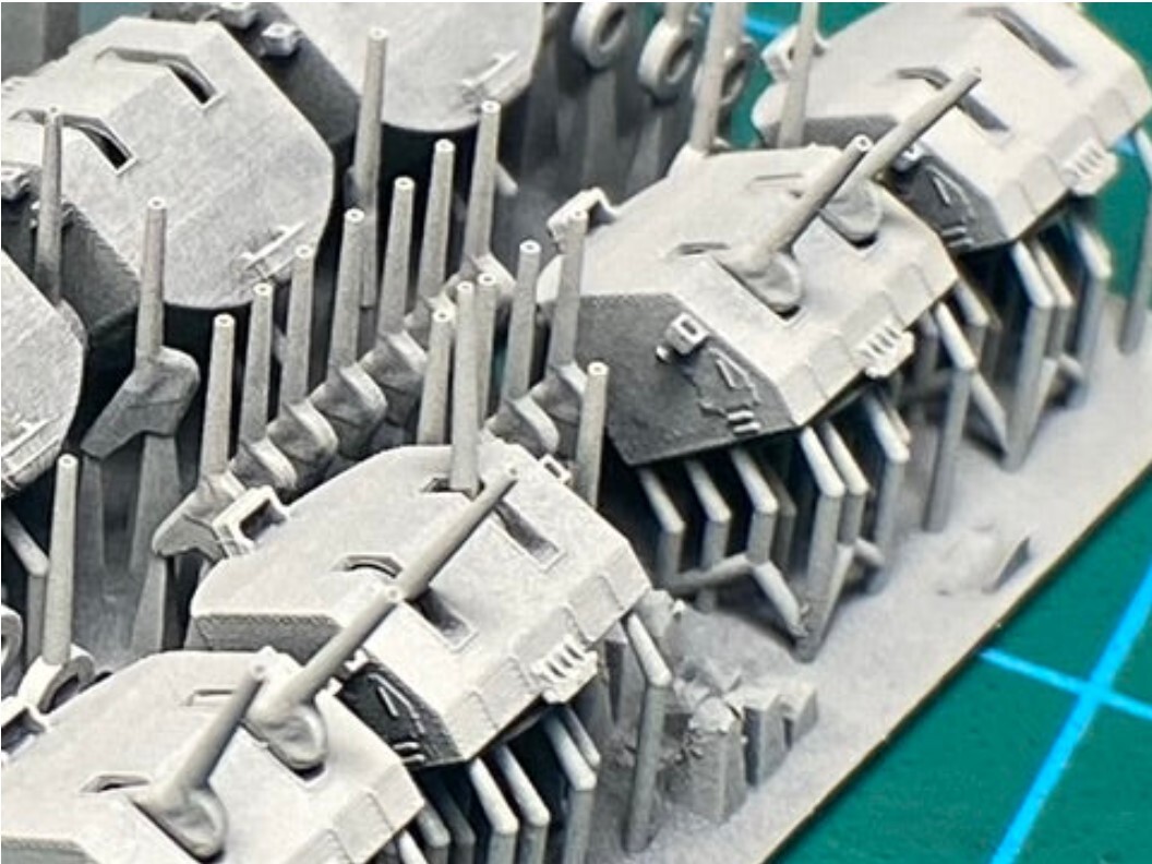 1:700, 1:350 US navy 5 inch AA guns, twin turret, single turret, 3D ...