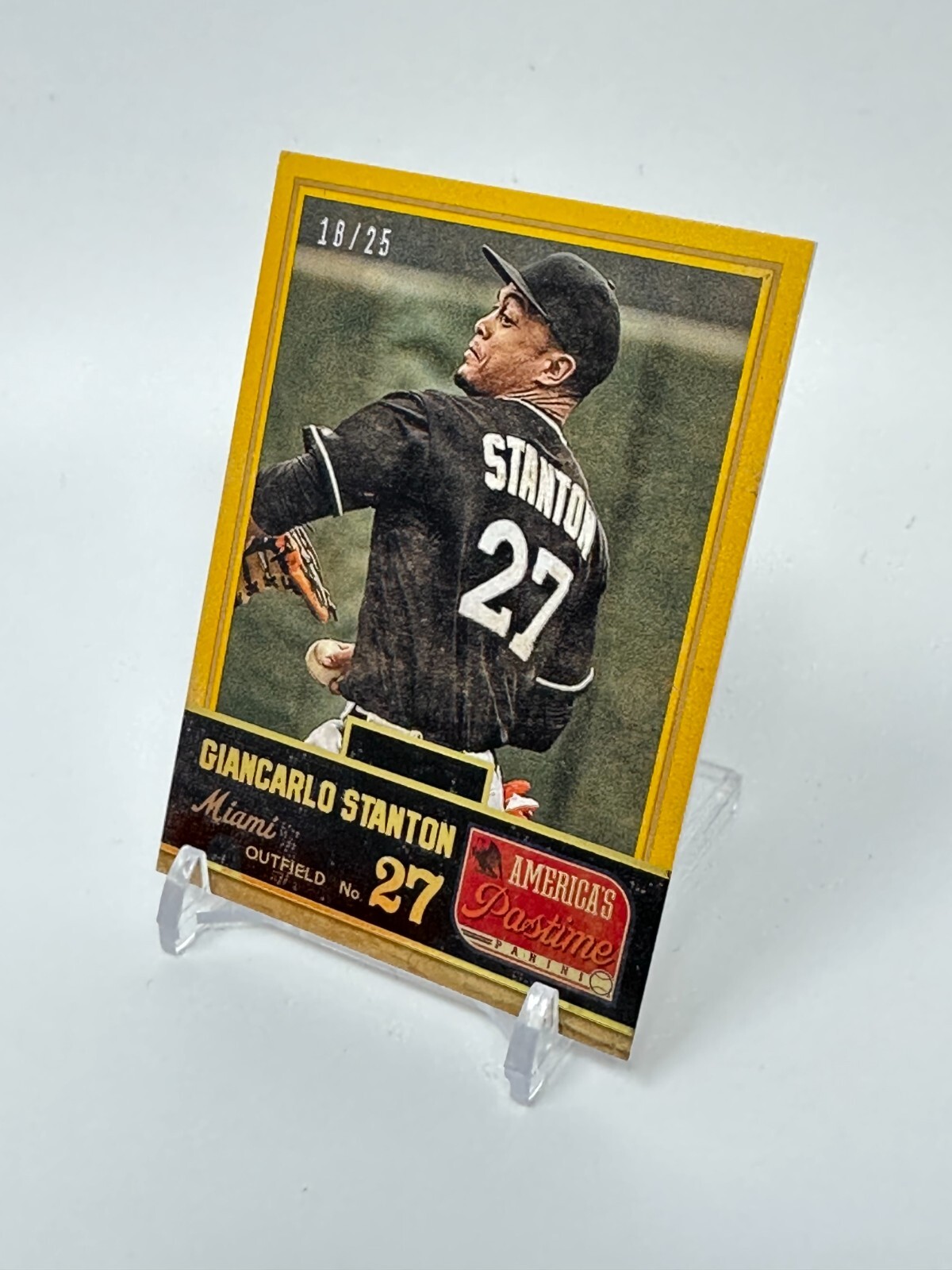 2013 Panini America's Pastime Michael Giancarlo Stanton GOLD Insert ...