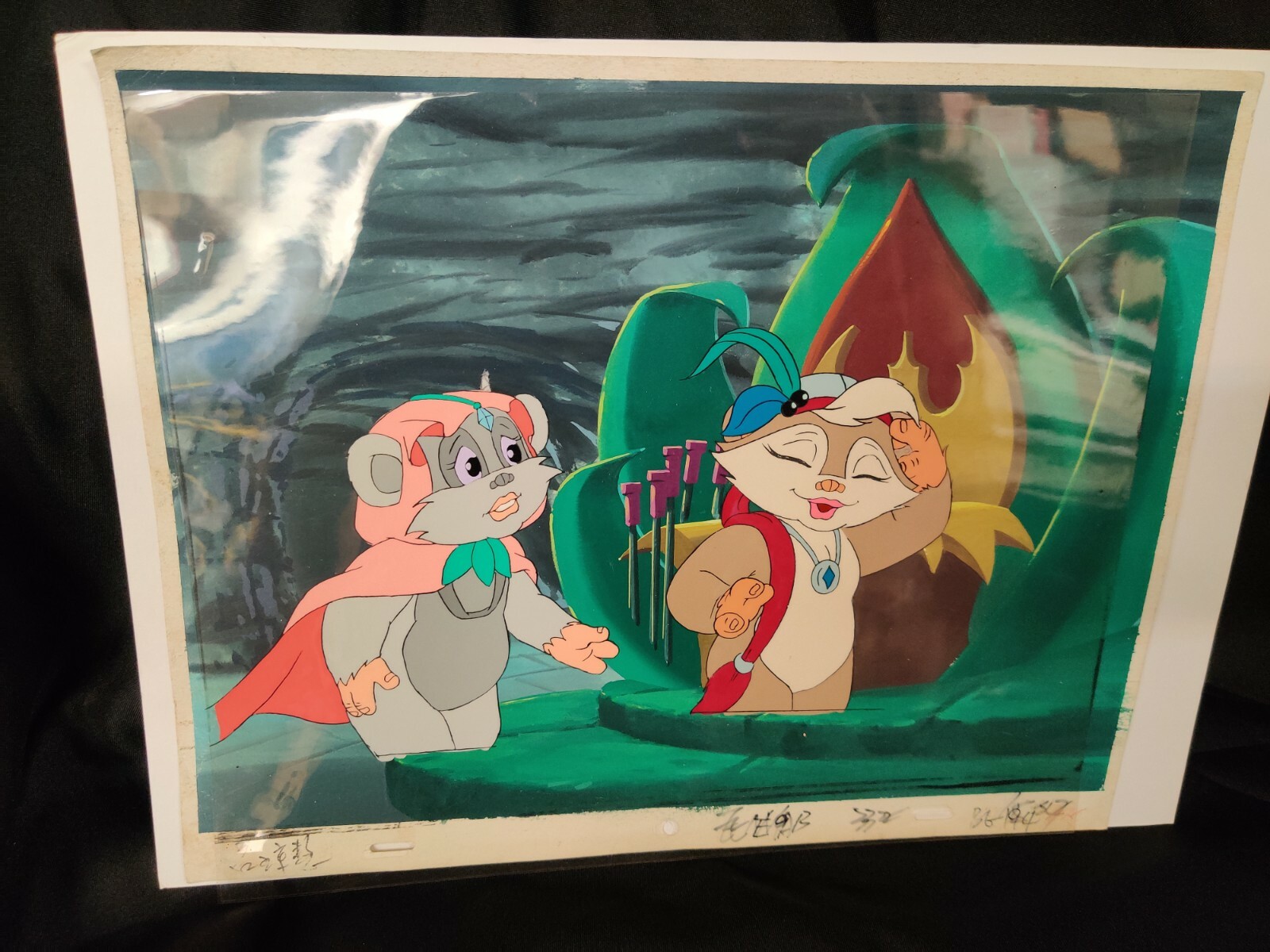 Star Wars EWOKS Kneesaa and Latara Production Cel Animation + Hand ...