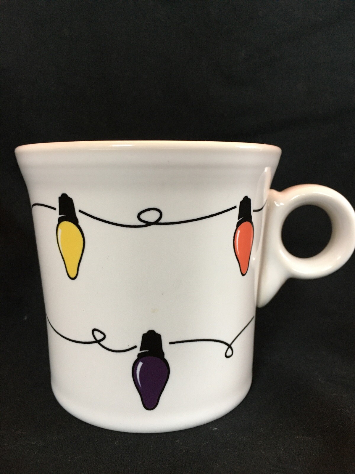Vintage Fiesta Christmas String Lights 3.5” Mug Fiestaware USA | eBay