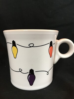 Vintage Fiesta Christmas String Lights 3.5” Mug Fiestaware USA | eBay