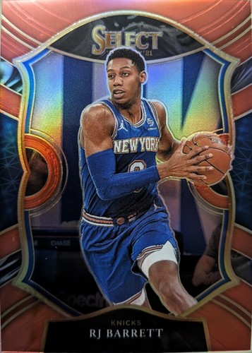 2020-21 Panini Select RJ Barrett #40 Red Prizm New York Knicks #'d/199 ...