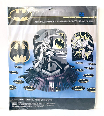 DC Comics - Batman Table Decorating Kit - 3 Pieces Plus Confetti | eBay