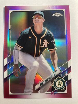 2021 Topps Chrome Matt Chapman Pink Refractor 088/399 | eBay