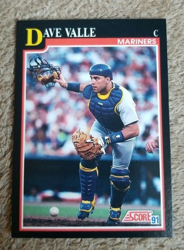 1991 Score Seattle Mariners Baseball Card #262 Dave Valle | eBay