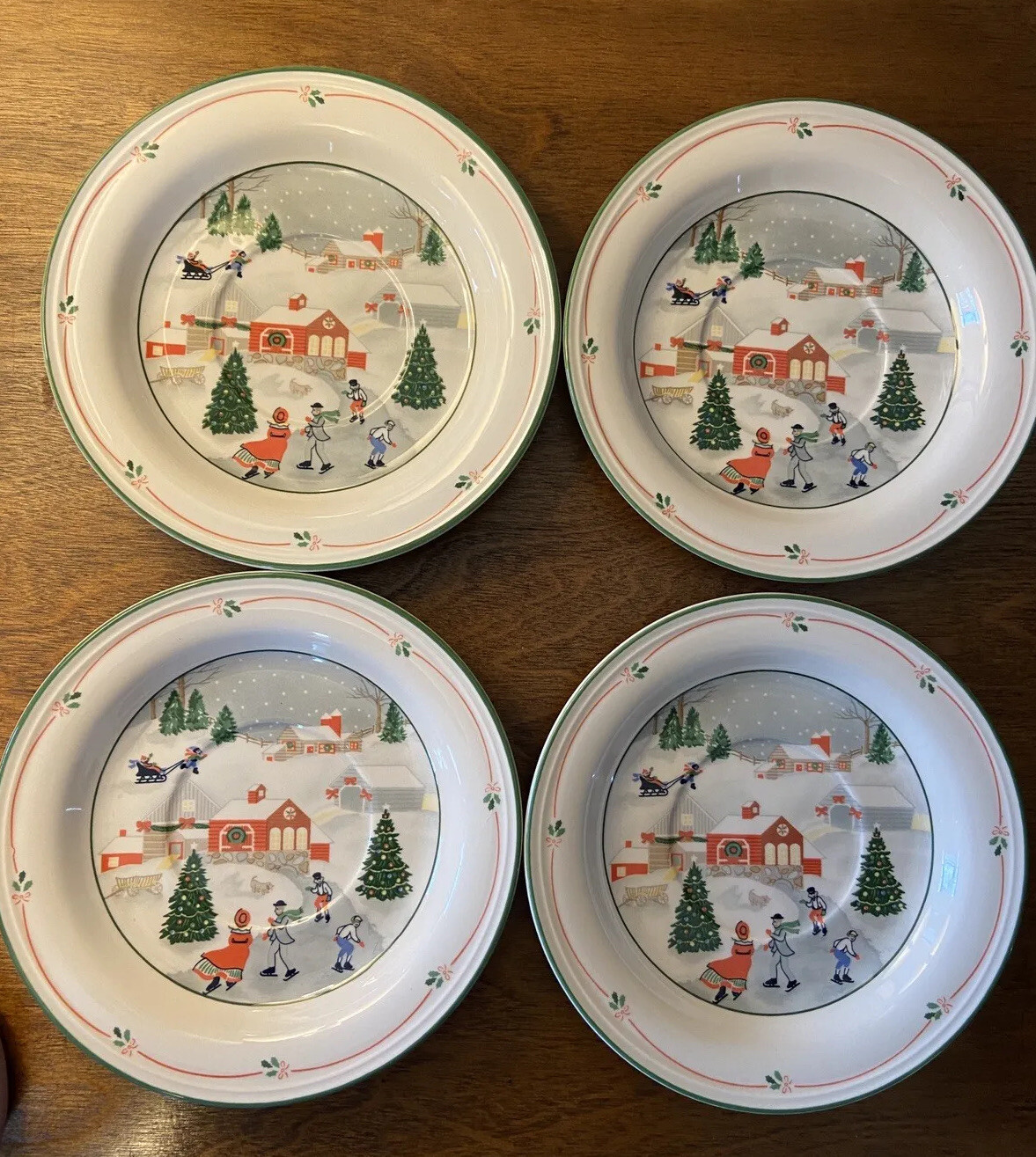 Sango Korea SILENT NIGHT lot of 4 Saucers3900 Joan Luntz-Christmas EUC | eBay